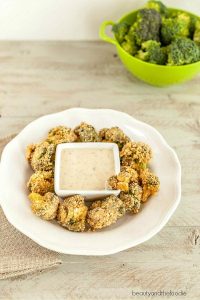 Oven Fried Breaded Broccoli Bites - Beauty and the Foodie