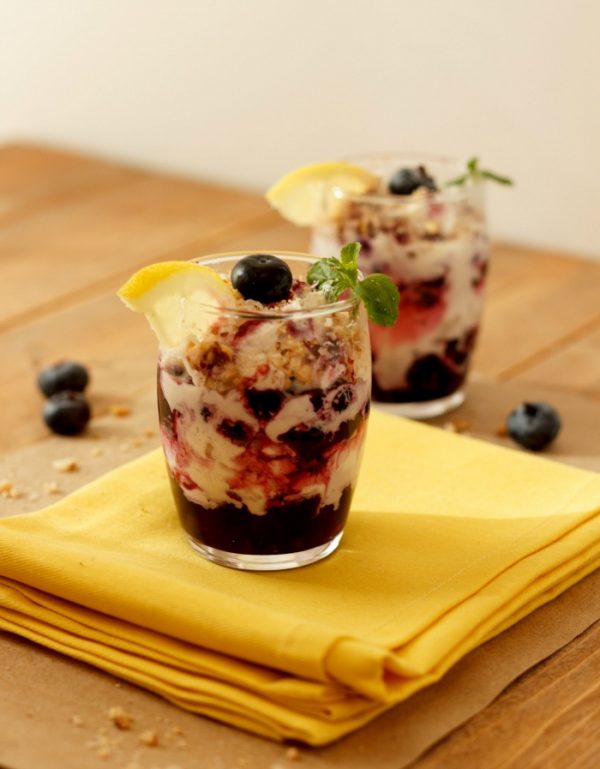 Easy Berry Lemon Cream Parfaits Low Carb - Beauty and the Foodie