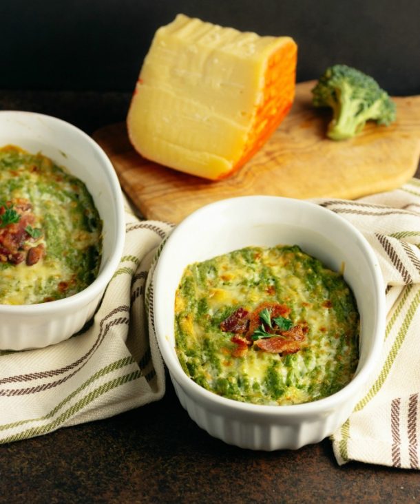 Creamy Cheesy Broccoli Mash with Bacon - Beauty and the Foodie
