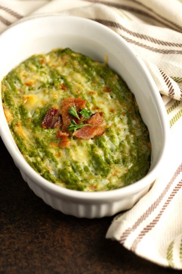 Creamy Cheesy Broccoli Mash with Bacon - Beauty and the Foodie
