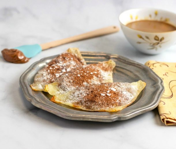 Easy Keto Chocolate Nutella Ravioli - Beauty and the Foodie