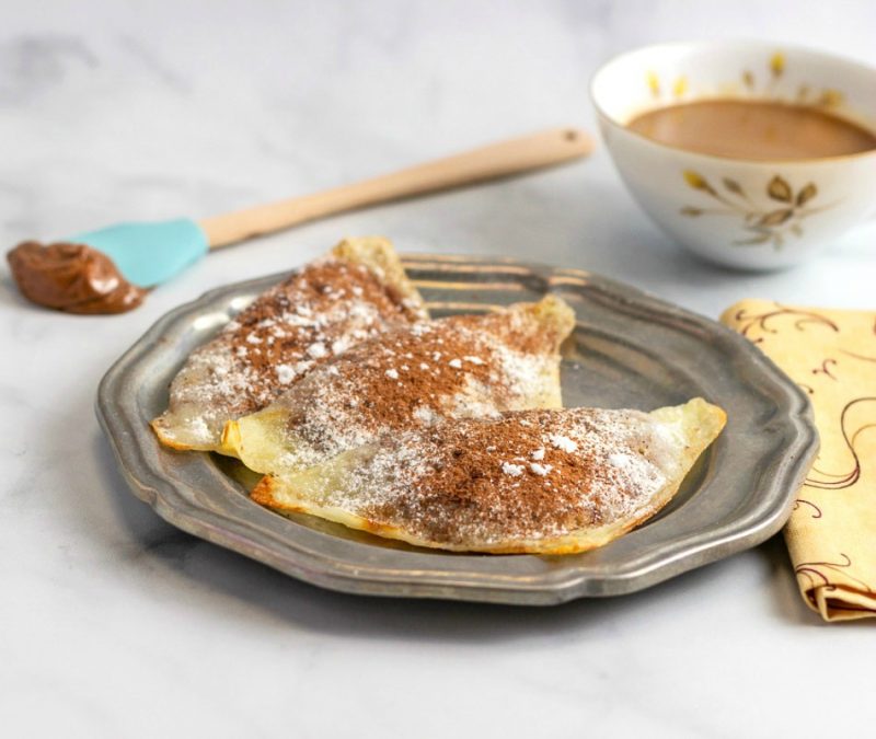 Easy Keto Chocolate Nutella Ravioli - Beauty and the Foodie