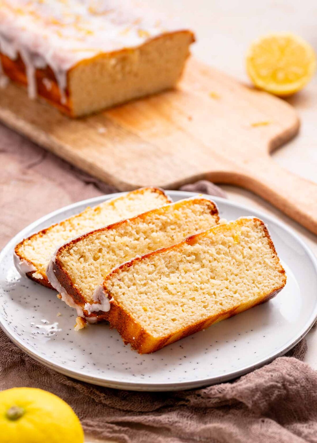 Keto Iced Lemon Loaf - Beauty and the Foodie
