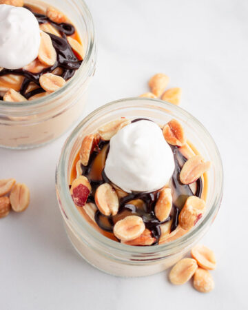 Keto No Bake Snickers Cheesecake Mousse - Beauty and the Foodie