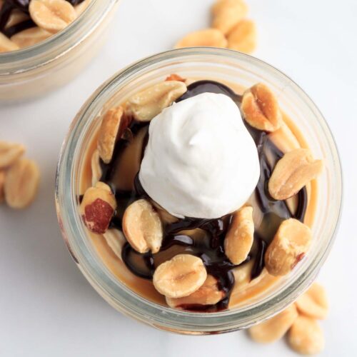 Keto No Bake Snickers Cheesecake Mousse - Beauty and the Foodie