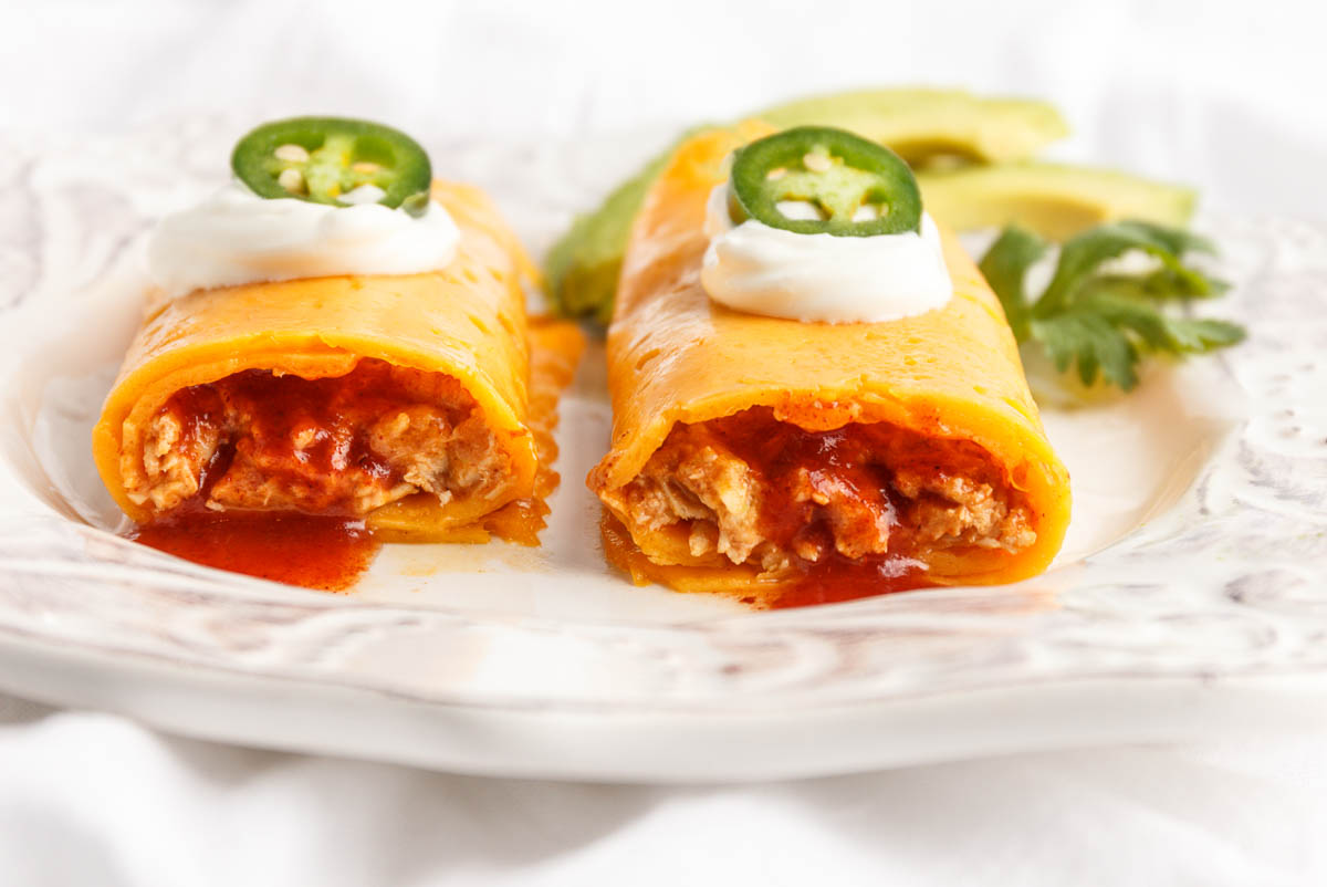 Chicken Enchilada Wrap - Beauty and the Foodie